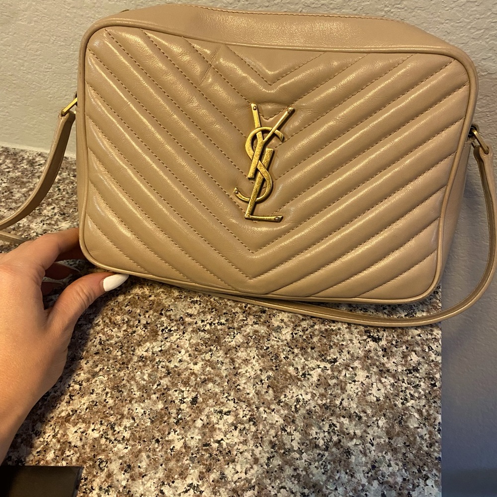 Ysl Lou Camera Bag In Quilted Leather - Gem